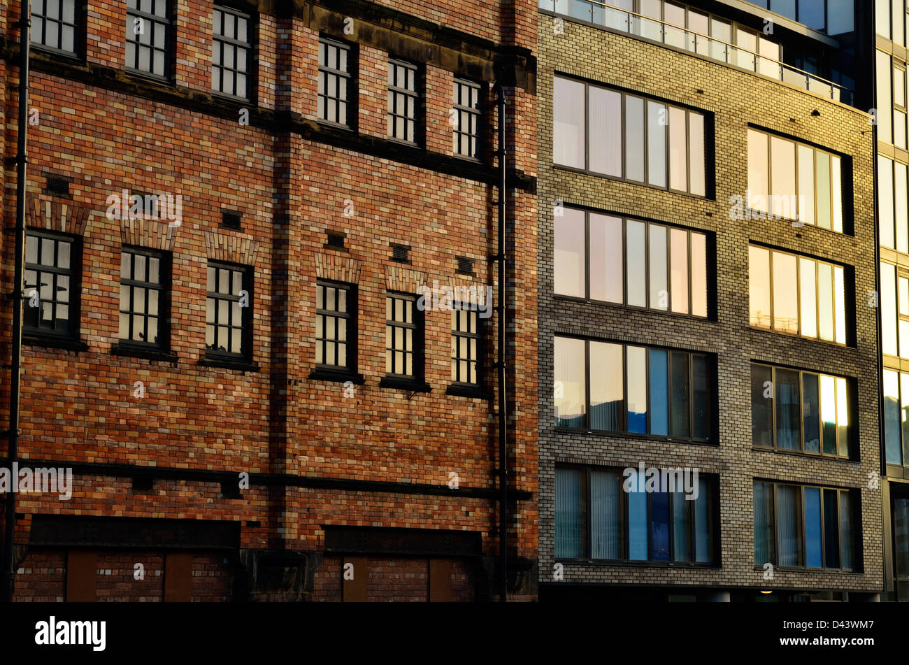 i-quarter old and new buildings - Sheffield, England, UK Stock Photo ...