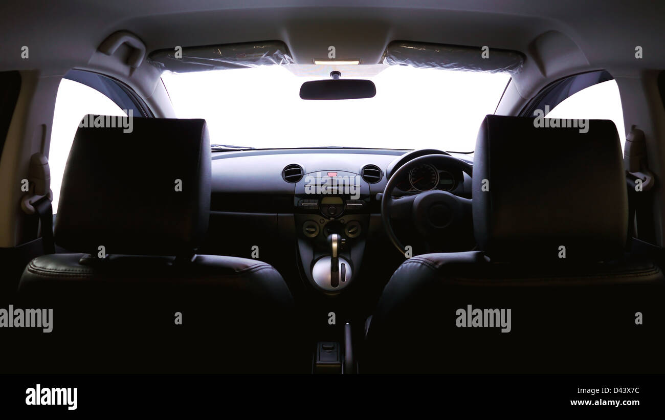Black Car Interior Stock Photo - Alamy