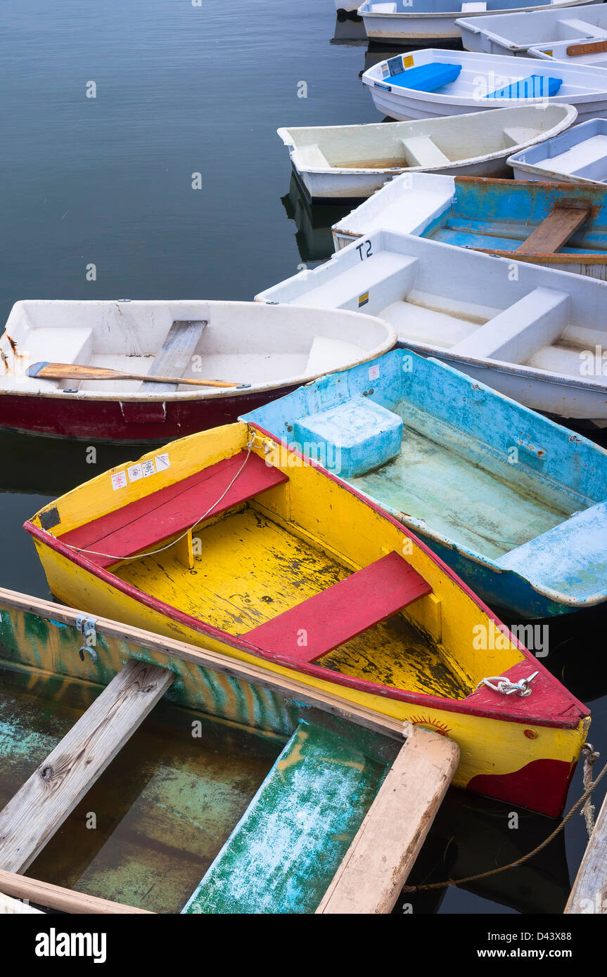 Wooden Rowboats in Pamet Harbor, Truro, Cape Cod, Massachusetts, USA ...