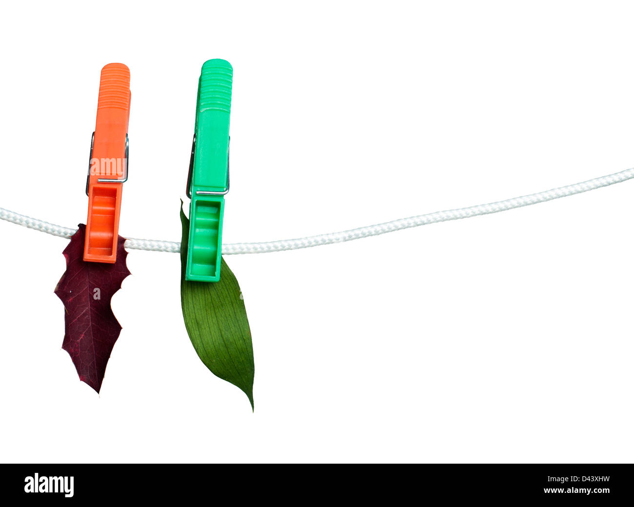 Blue and green rope Cut Out Stock Images & Pictures - Alamy