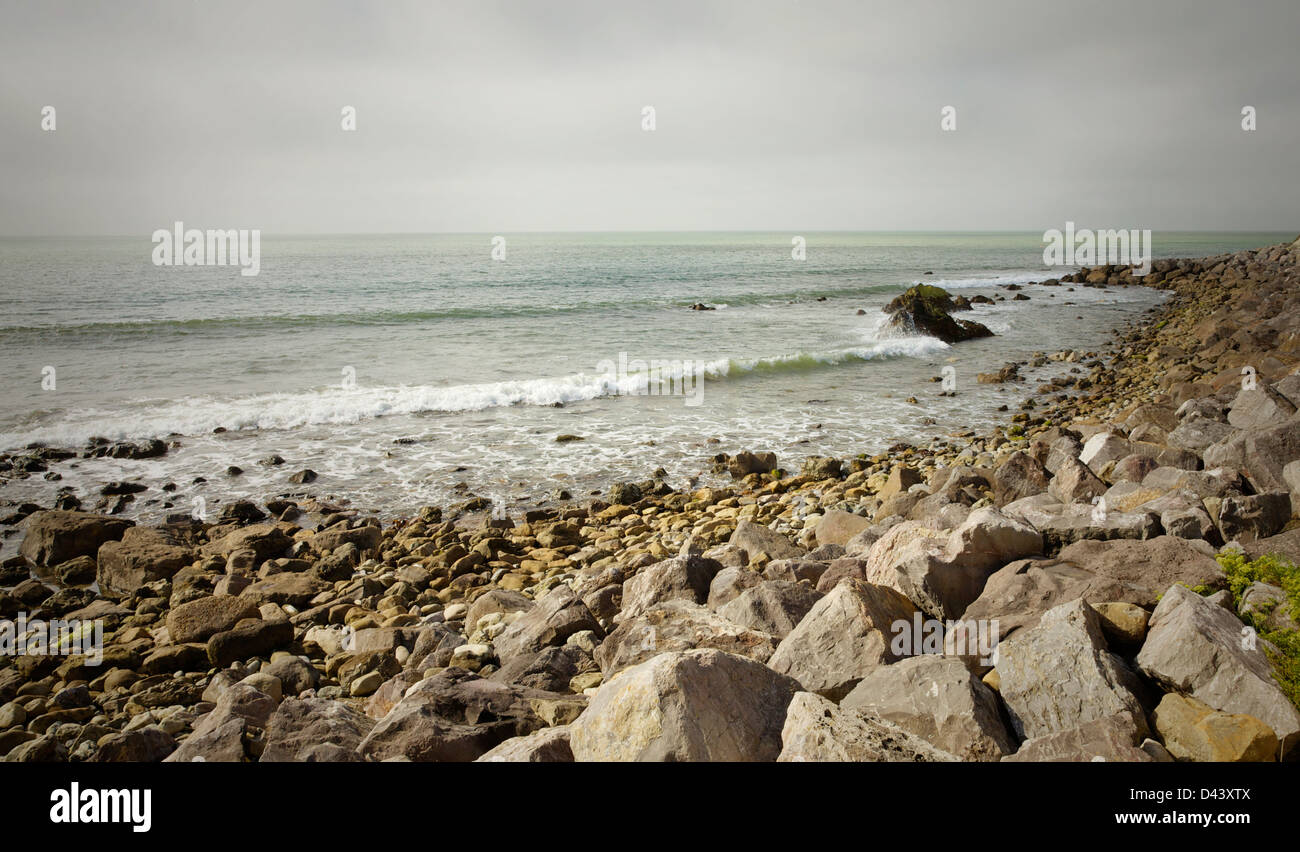 Ventnor coastline, Isle of Wight, UK Stock Photo - Alamy