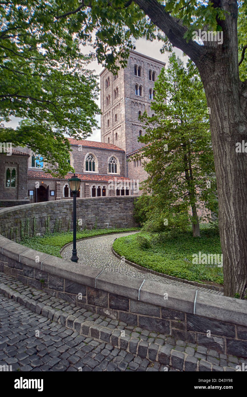 Exterior of The Cloisters and gardens, Fort Tryon Park, New York City ...