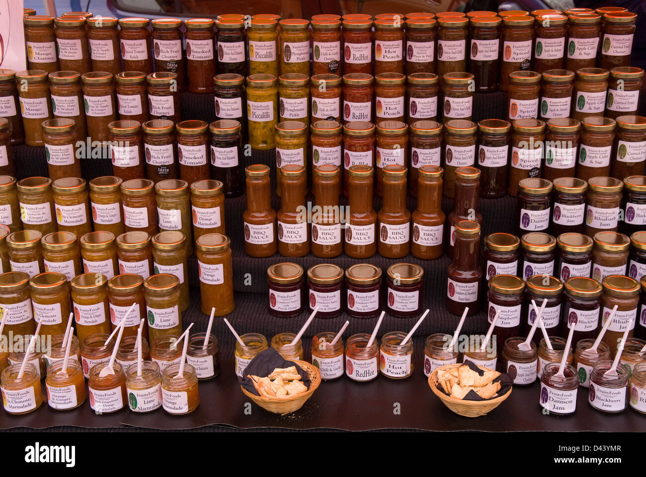 Jam Jars Display Market High Resolution Stock Photography and Images ...