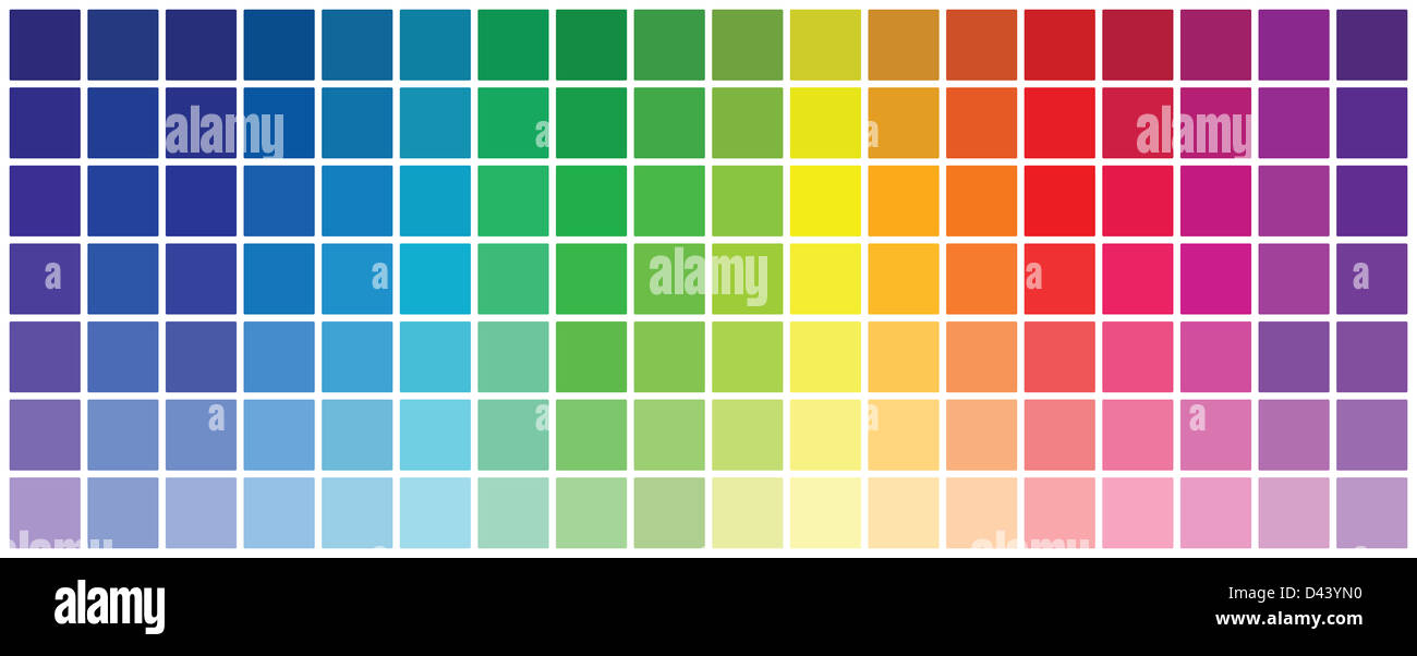 Multi colored color sampler hi-res stock photography and images - Alamy
