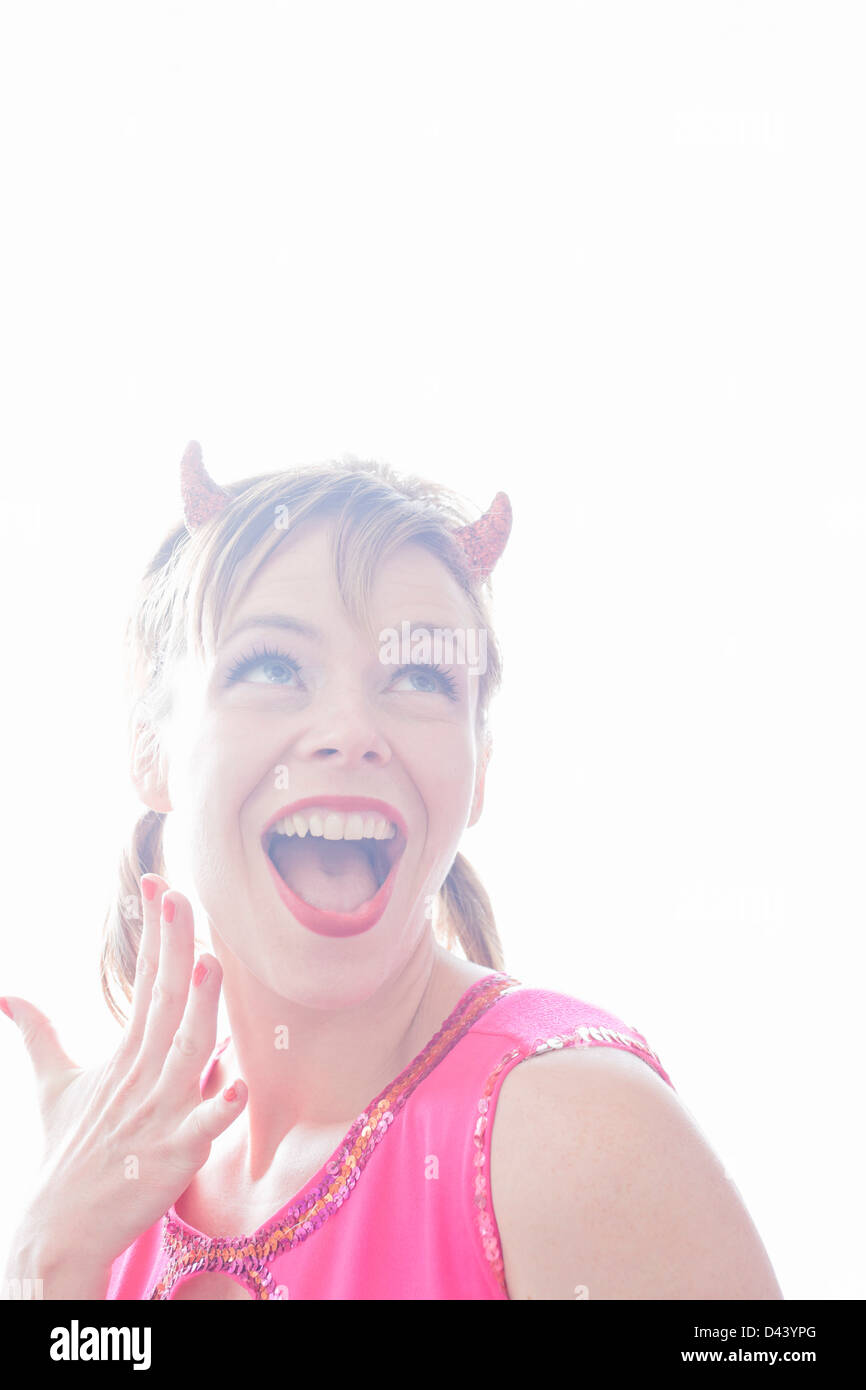 Woman stunned facial expression portrait hi-res stock photography and ...