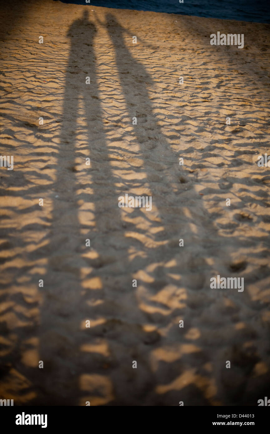 Couple Shadows Beach High Resolution Stock Photography and Images - Alamy