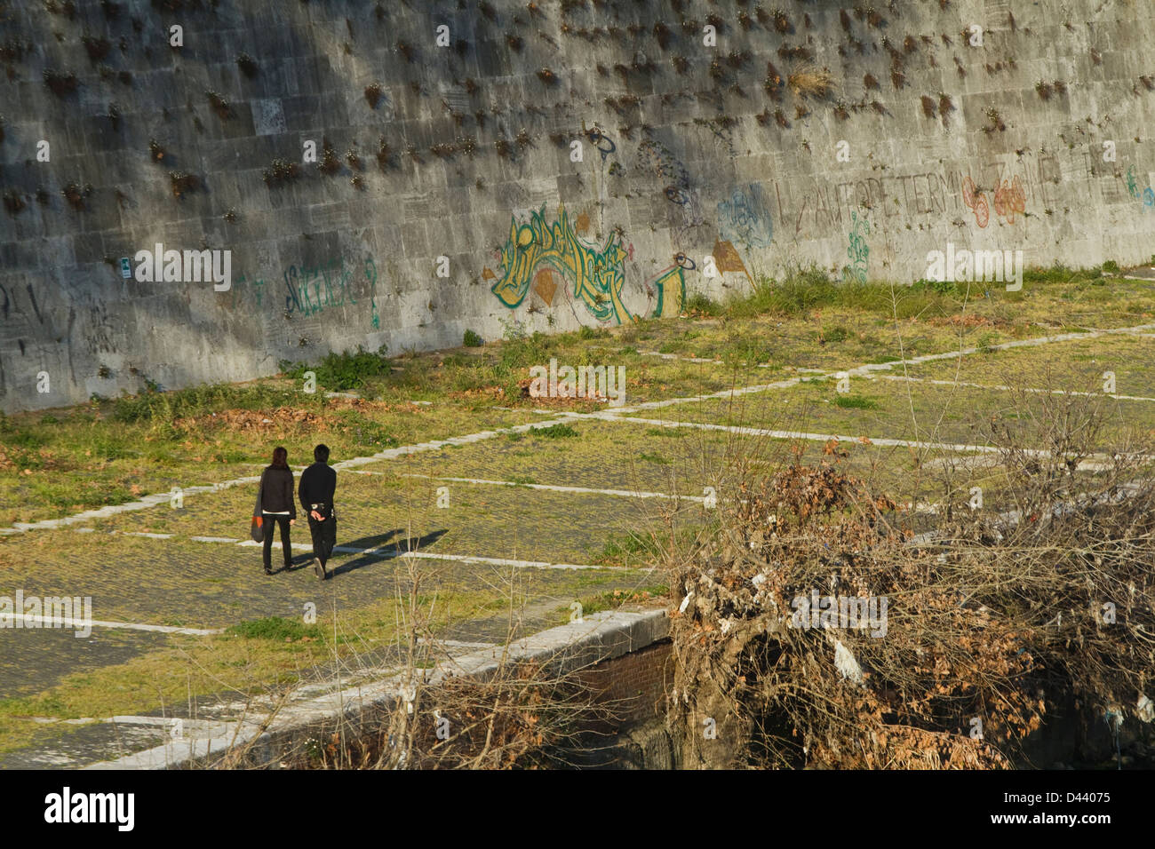 Romantic walk along the Roman ruins Stock Photo - Alamy
