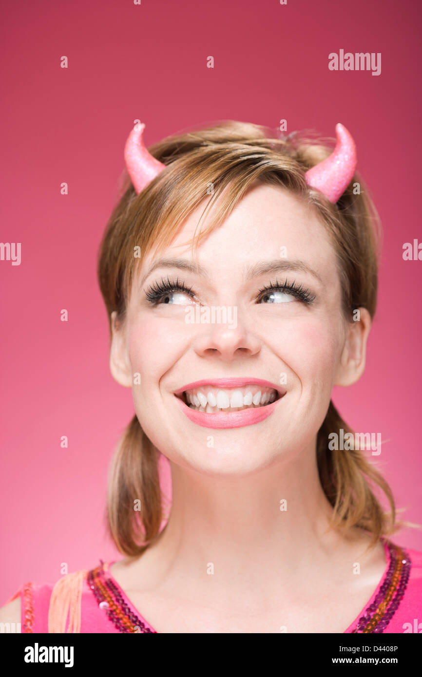 Looking sideways to see around horns hi-res stock photography and ...