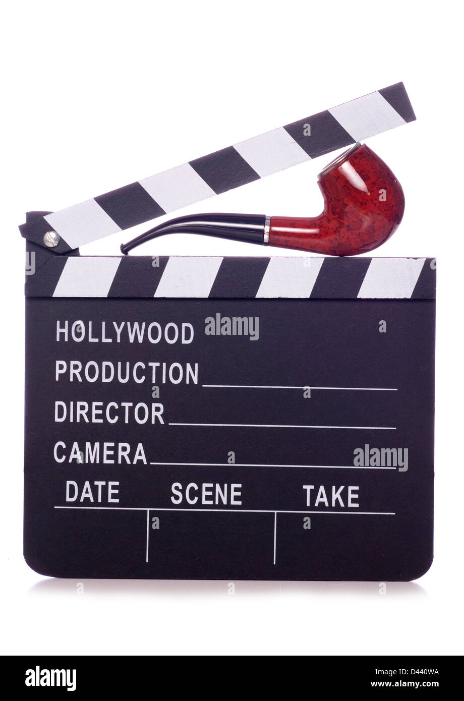 detective movie clapper studio cutout Stock Photo - Alamy