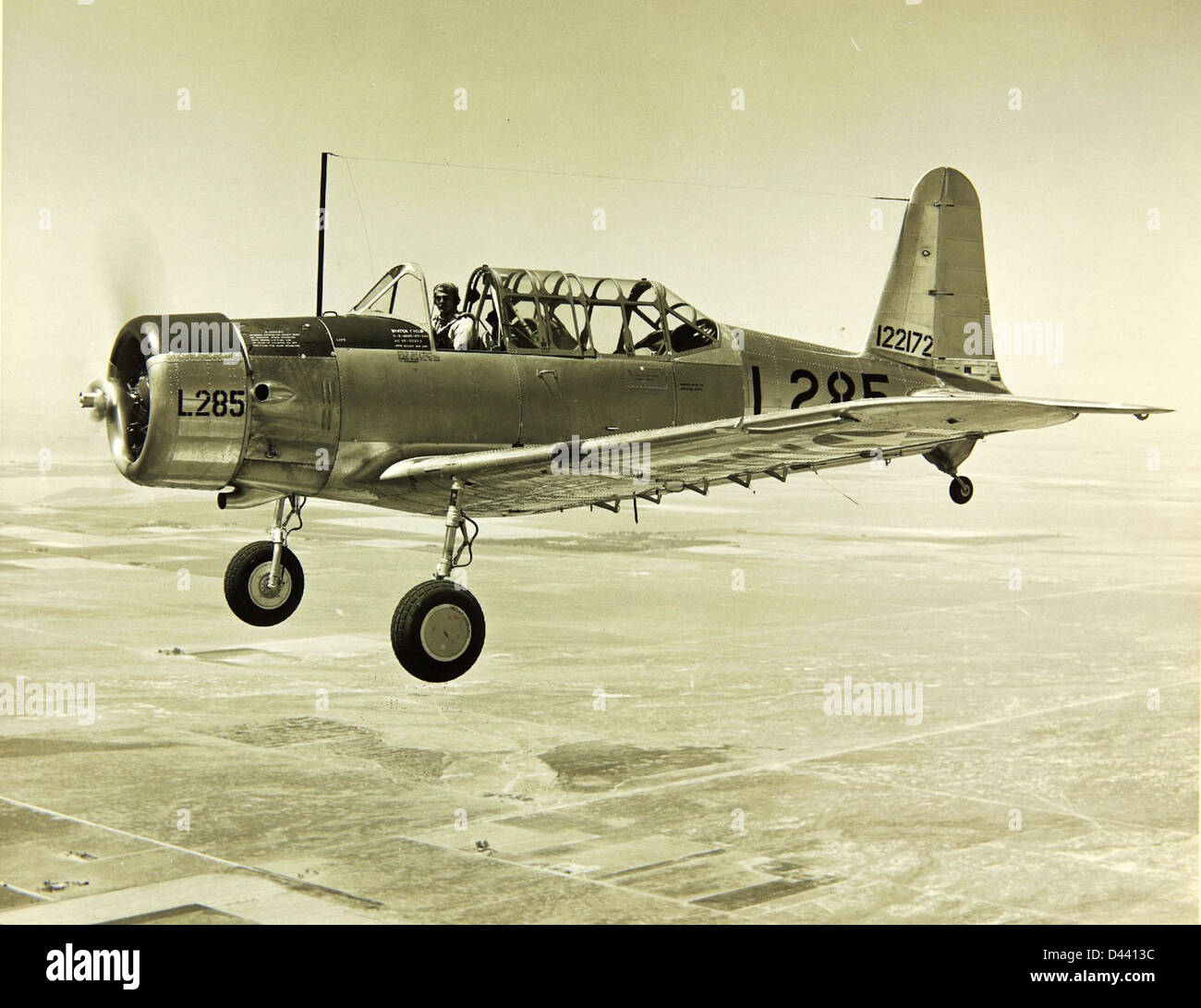The Vultee BT-13 Valiant was a primary trainer aircraft used by the ...