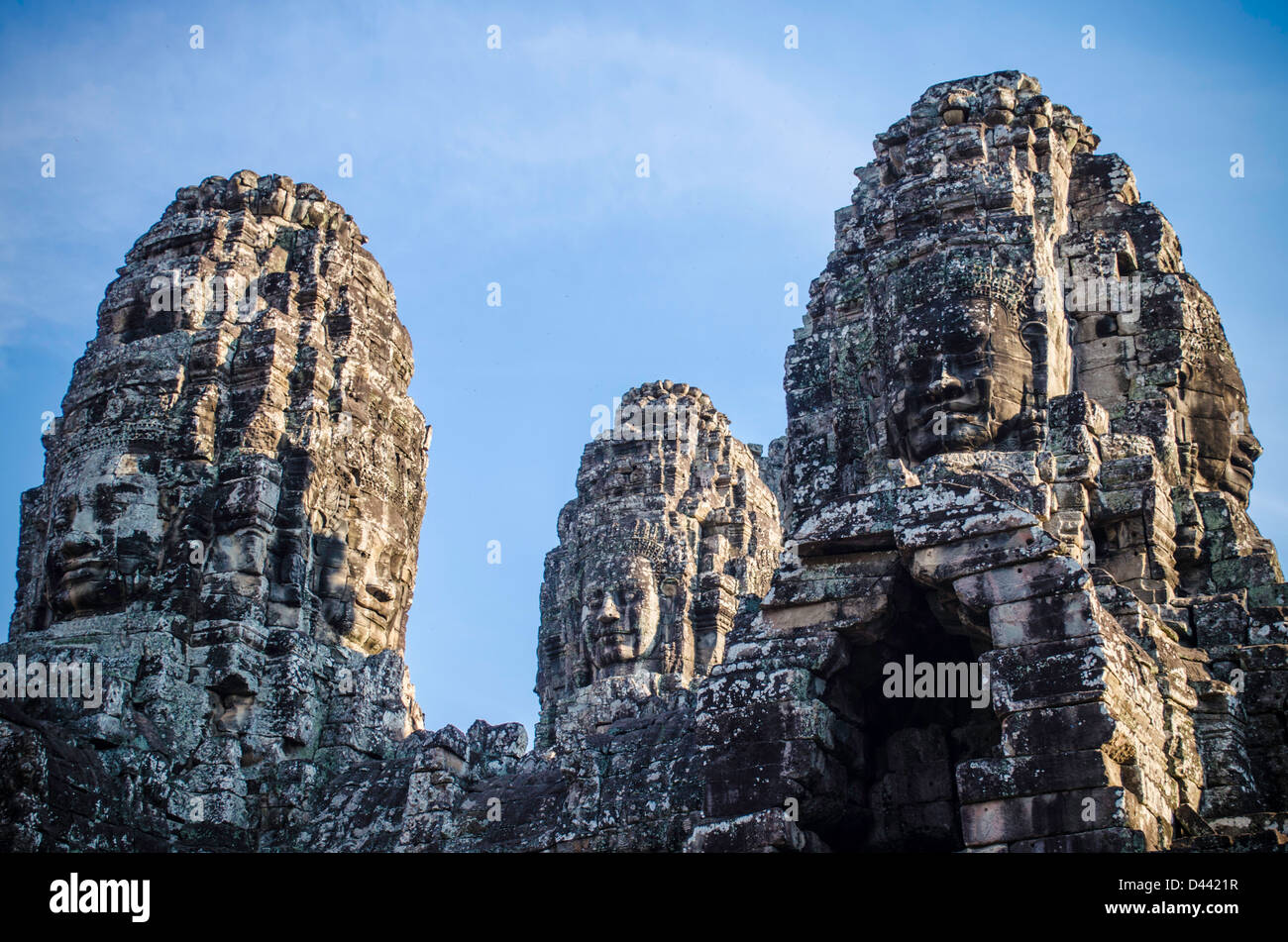 Bayon temple at Angkor Wat in Cambodia Stock Photo - Alamy
