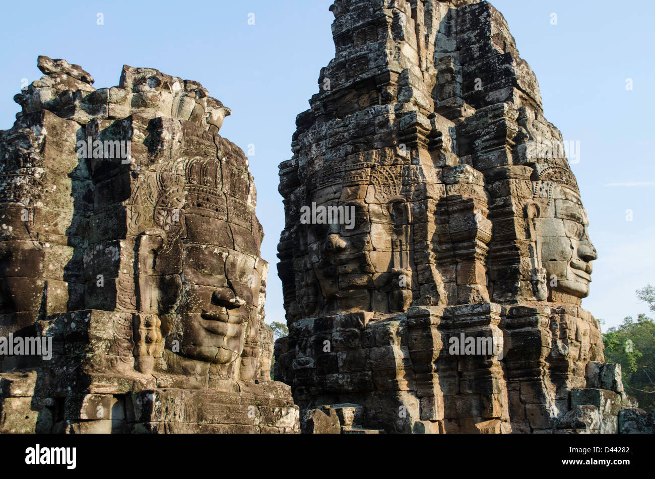 Bayon temple at Angkor Wat in Cambodia Stock Photo - Alamy