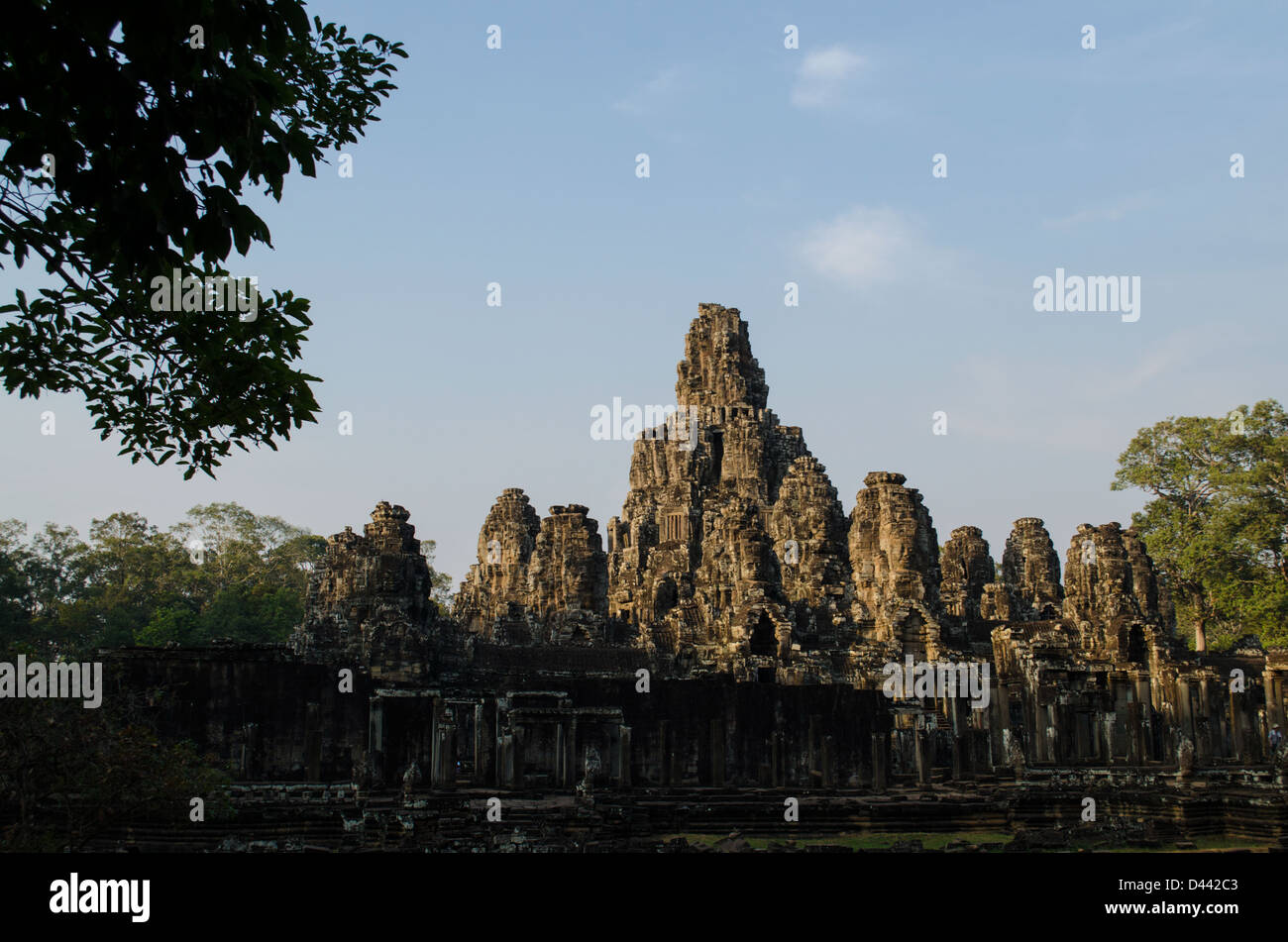 Bayon temple at Angkor Wat in Cambodia Stock Photo - Alamy