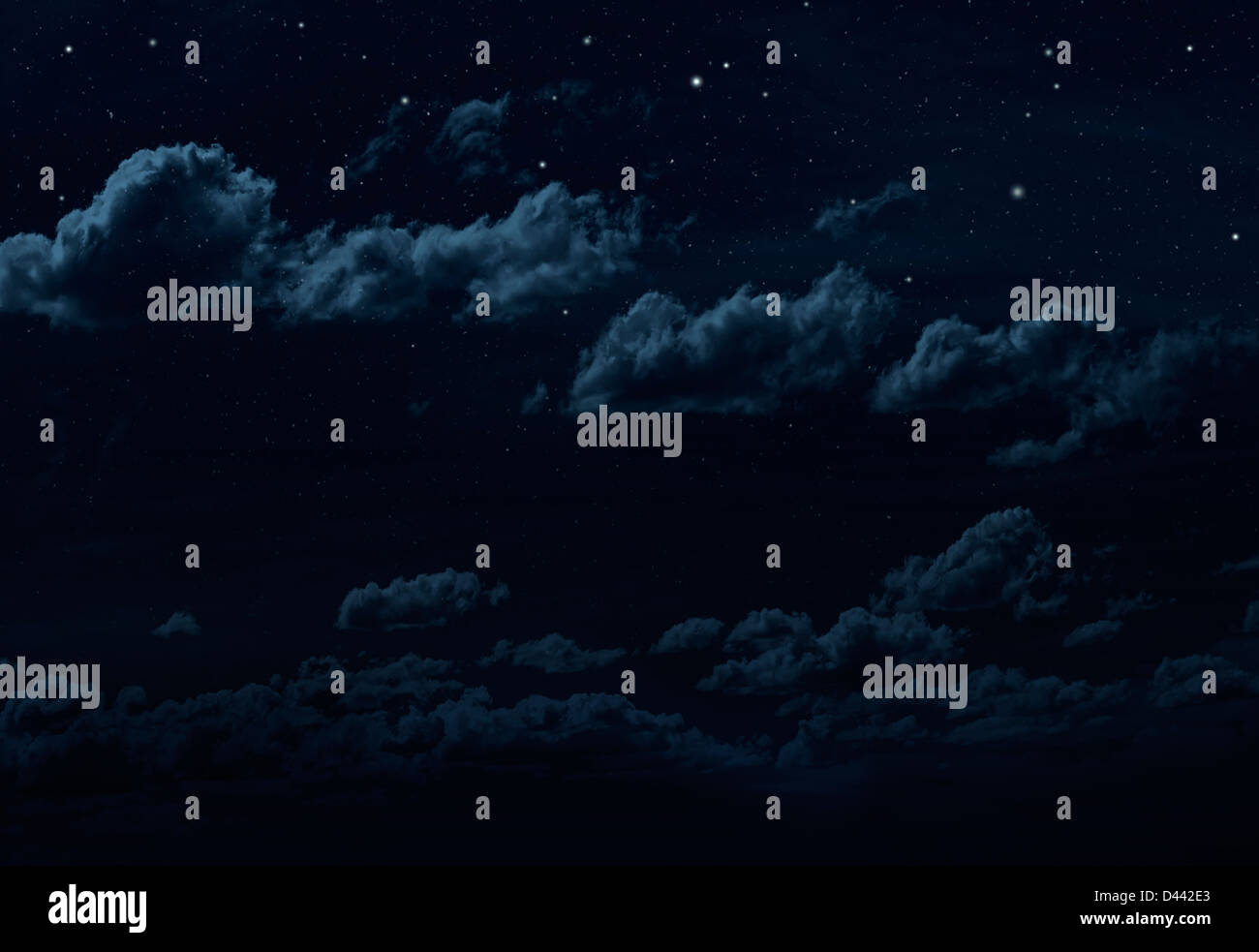 Starry night sky background. Blue colors Stock Photo - Alamy