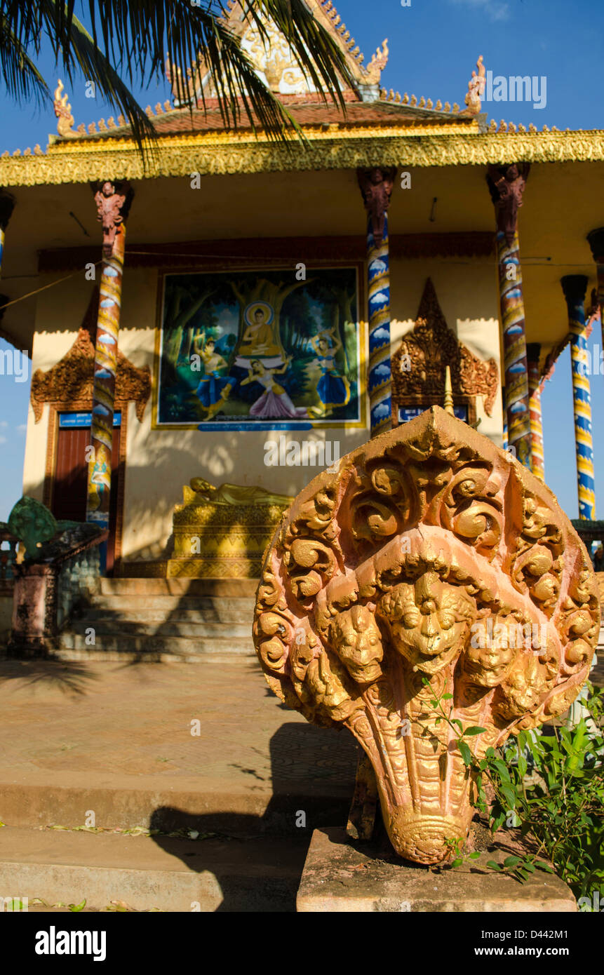 Ratanakiri Banlung Ban Lung Cambodia temple stuppa pagoda Stock Photo ...