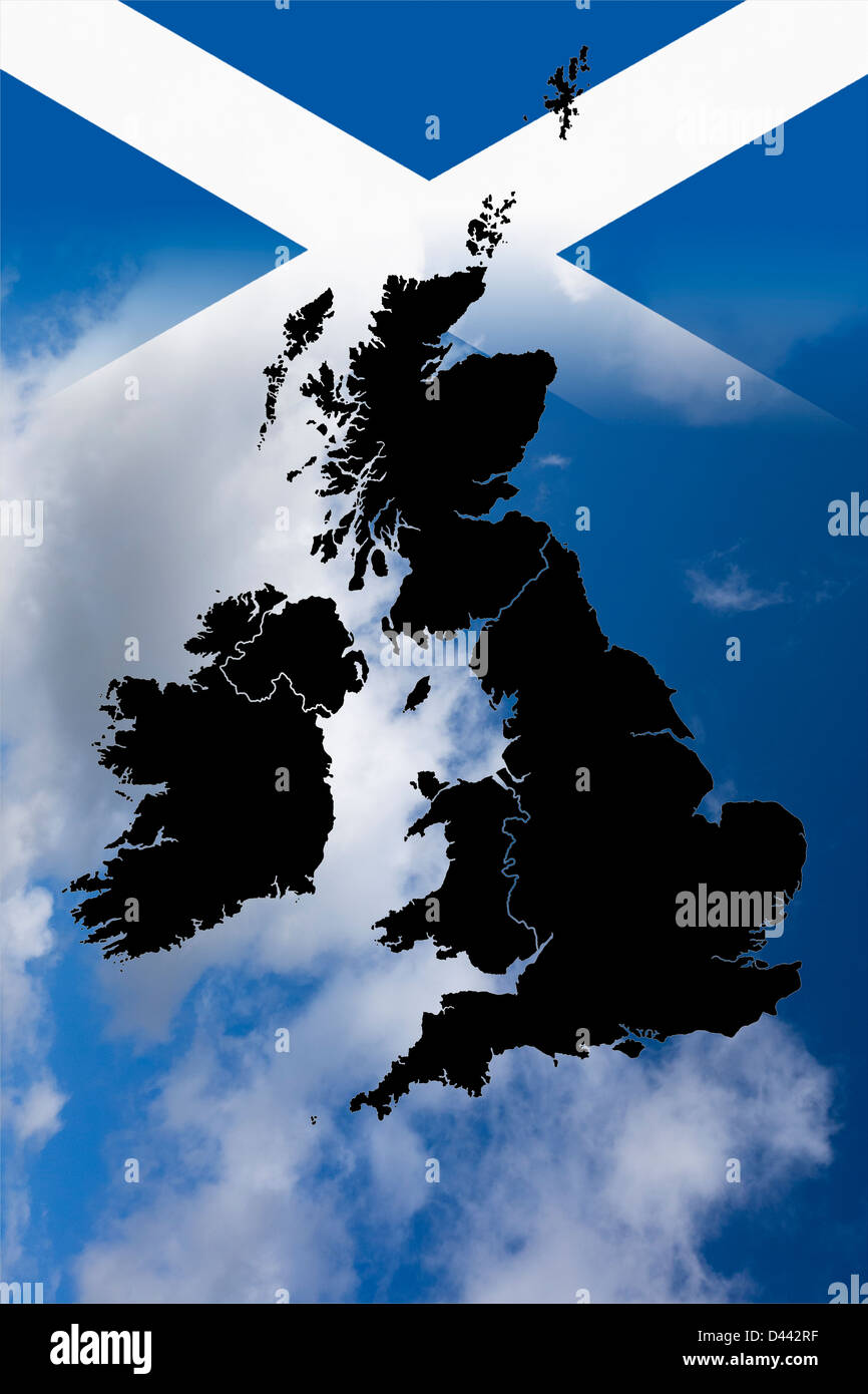 Scottish independence map hi-res stock photography and images - Alamy
