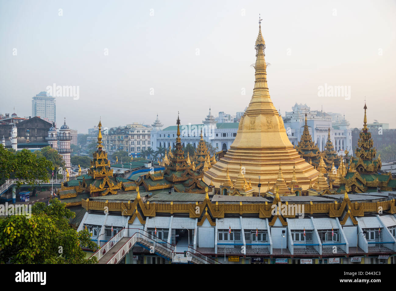 Myanmar, Yangon, Sule Pagoda Stock Photo - Alamy