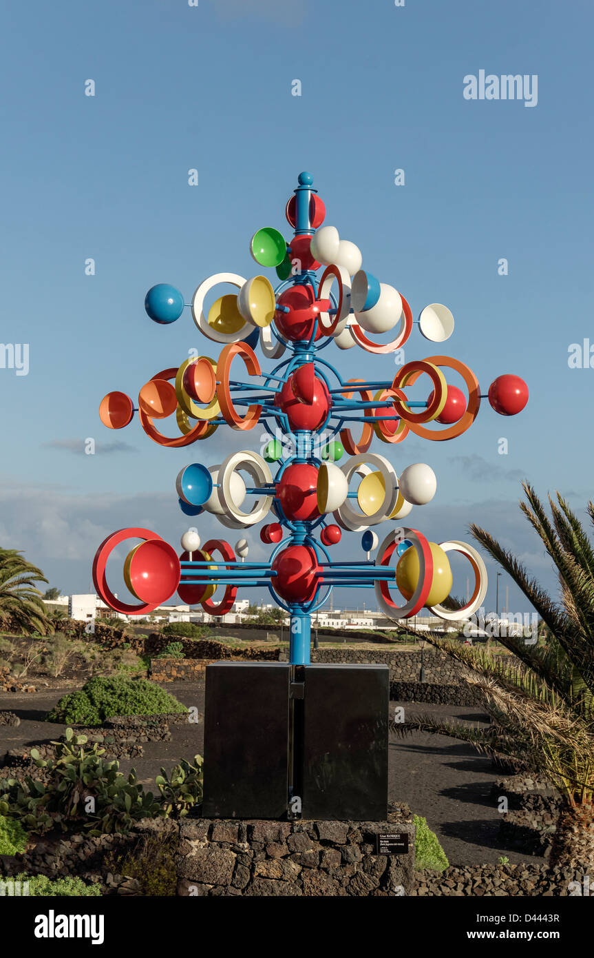 Wind sculpture in front of Casa Cesar Manrique, Museum of the Manrique ...