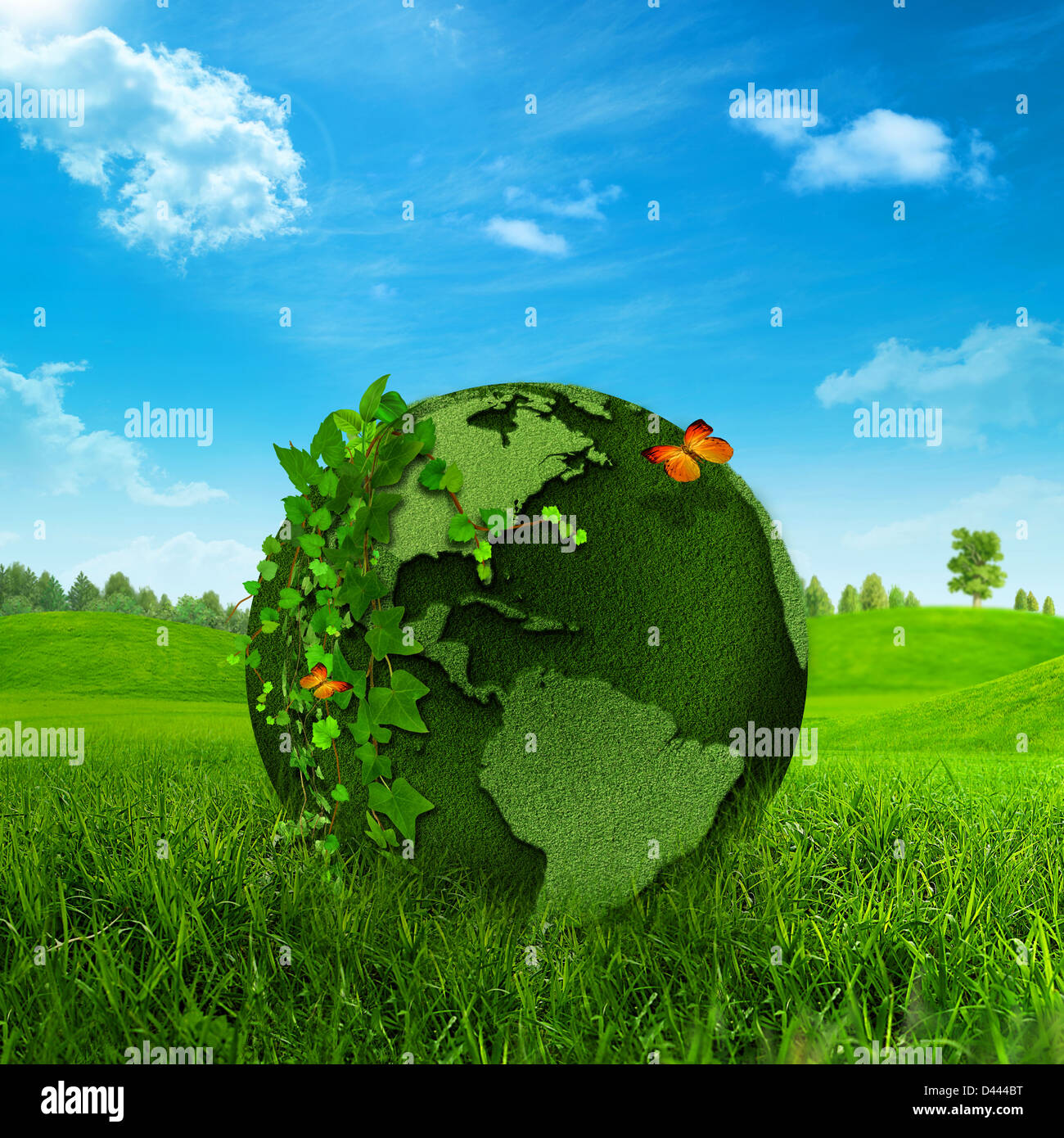 Green Earth. Abstract environmental backgrounds Stock Photo - Alamy