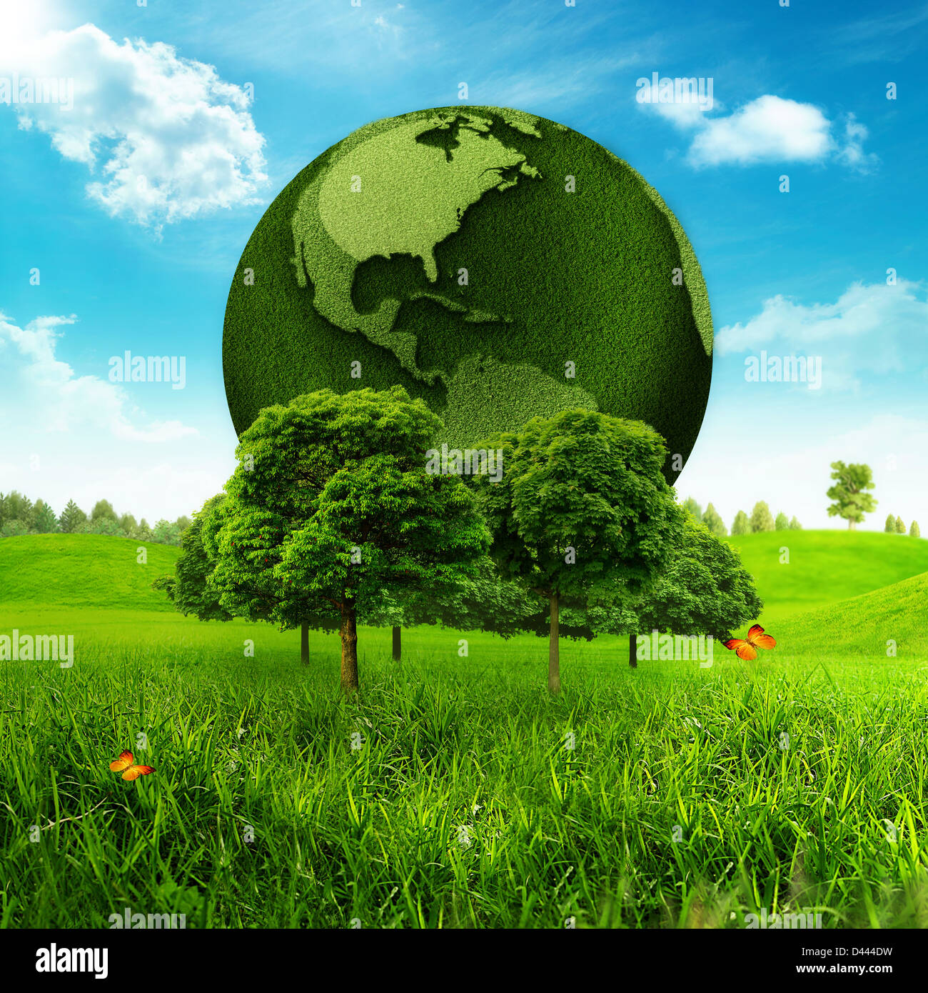 Green Earth. Abstract environmental backgrounds Stock Photo - Alamy
