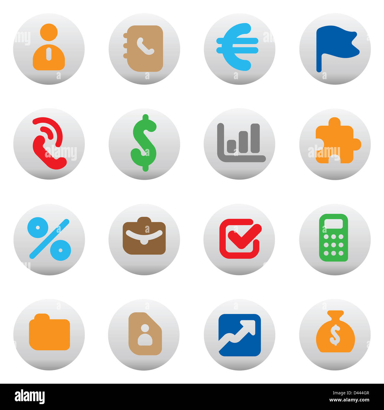 Set of icons for business Stock Photo - Alamy