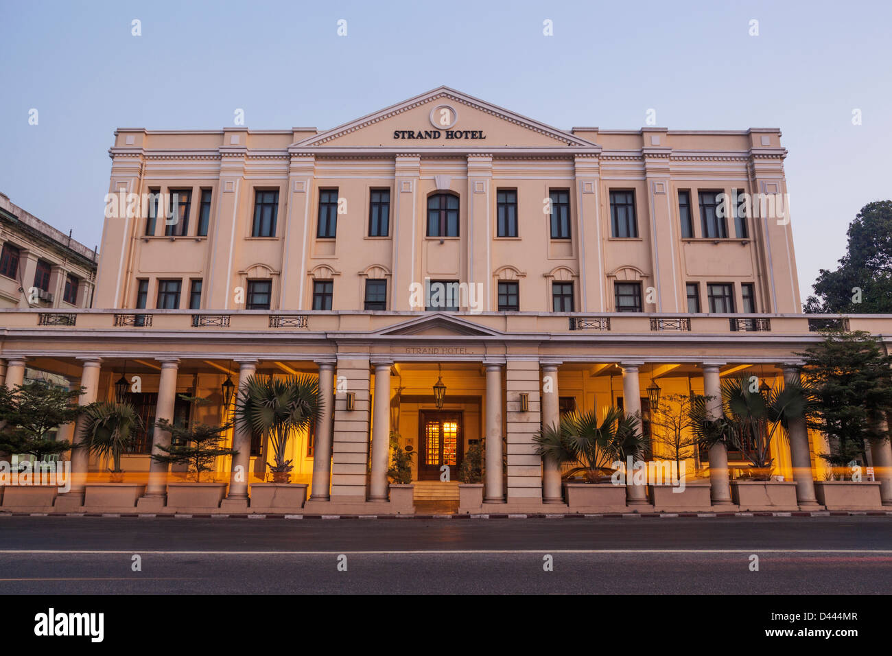 Myanmar, Yangon, Strand Hotel Stock Photo - Alamy