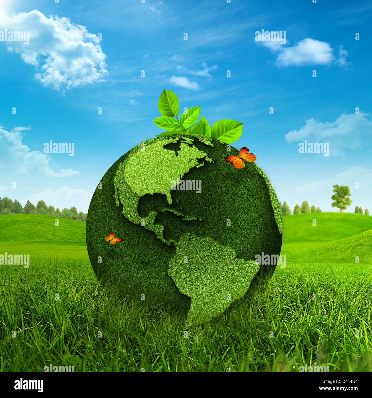 Green Earth. Abstract environmental backgrounds Stock Photo - Alamy