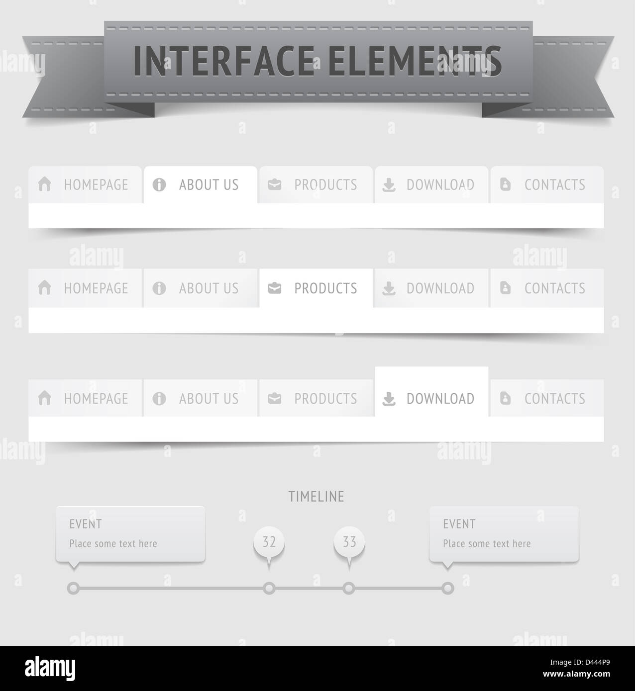 User interface elements Stock Photo - Alamy