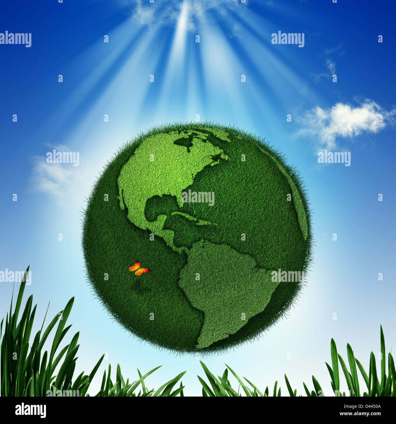 Green Earth. Abstract environmental backgrounds Stock Photo - Alamy