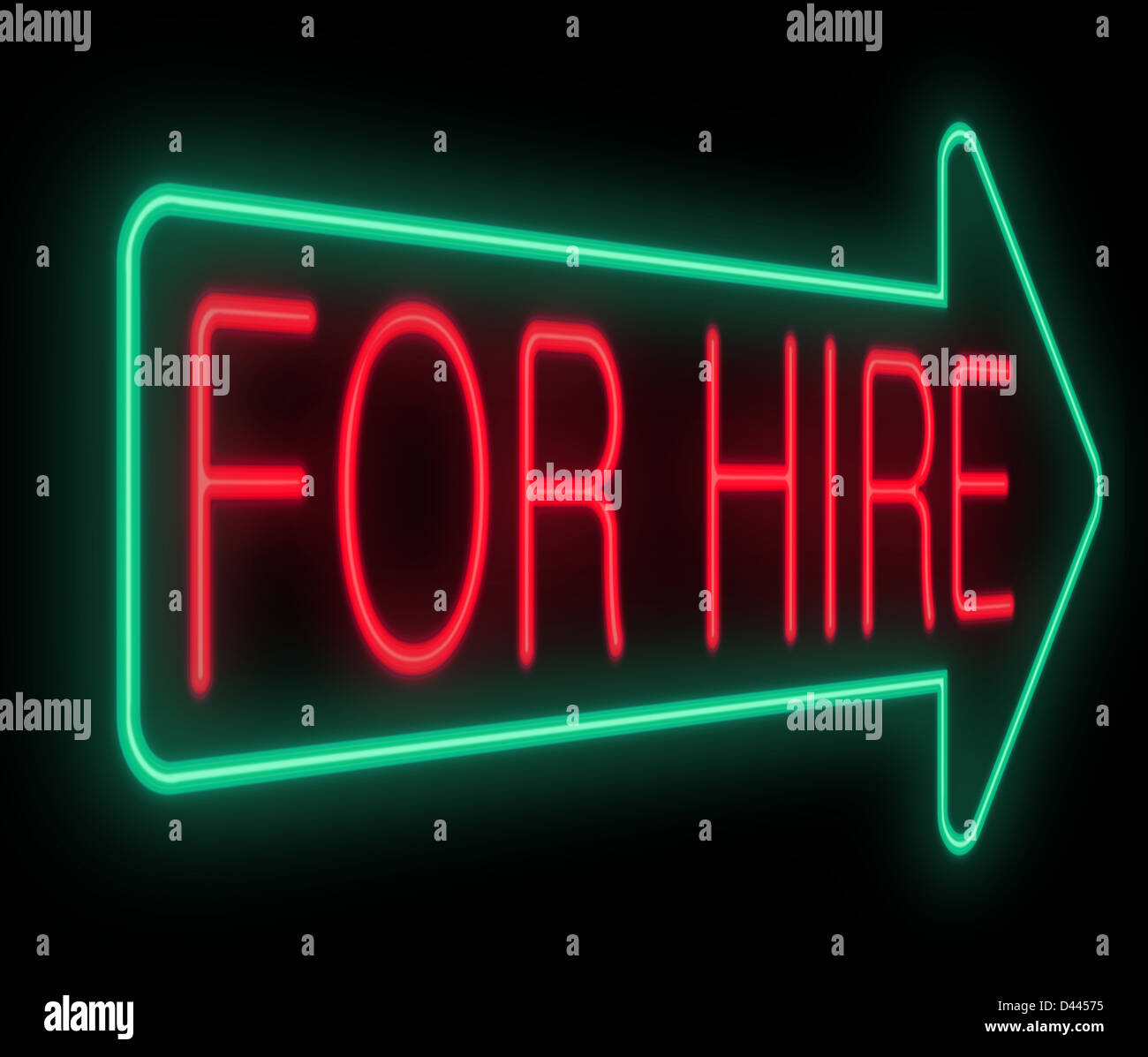 For hire sign Stock Photo - Alamy