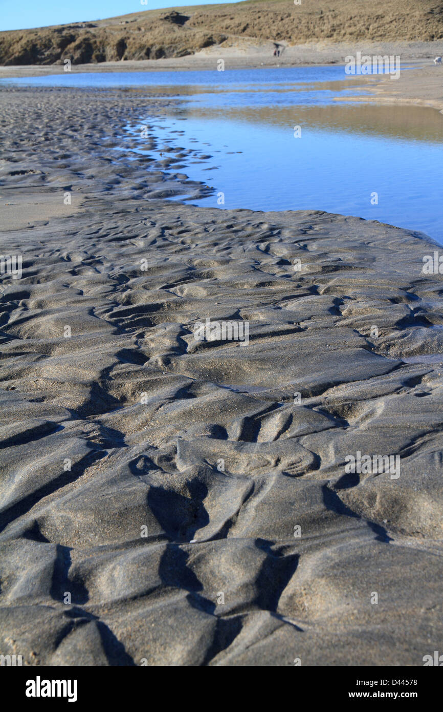 Patterns in the sand, St Ninian's Isle tombolo, Shetland Islands ...