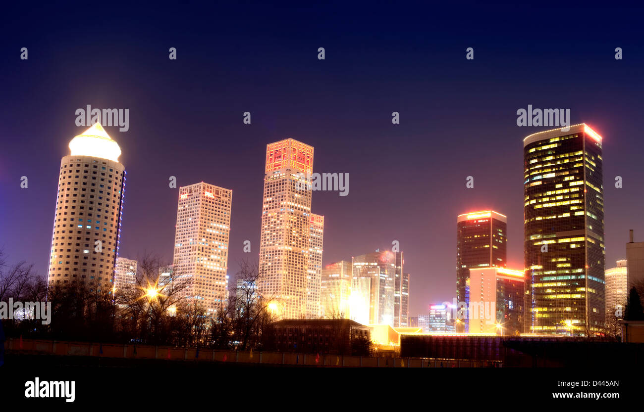 Beijing financial street night view hi-res stock photography and images ...