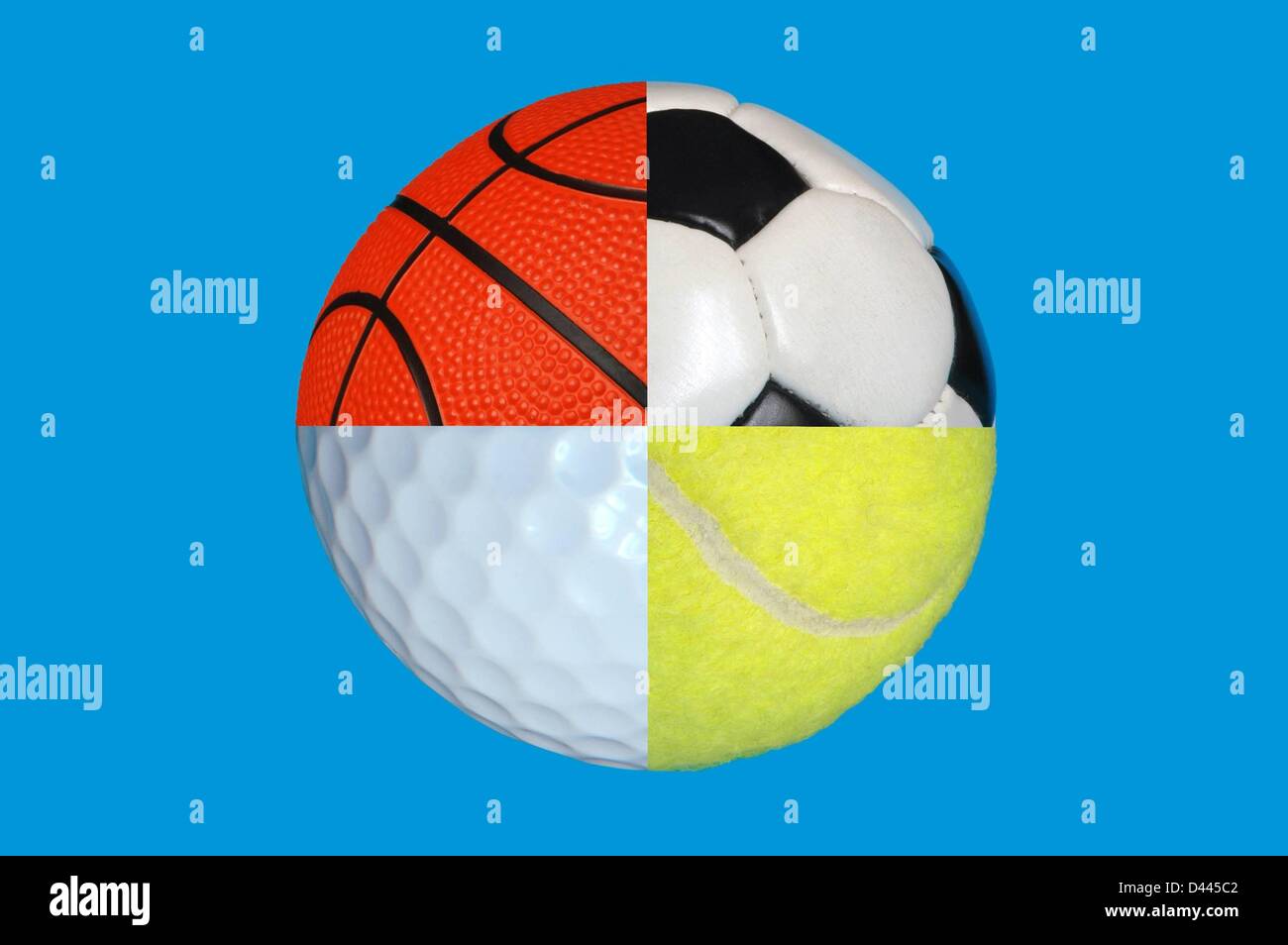 Illustration - An image combination of a ball made from a basketball ...