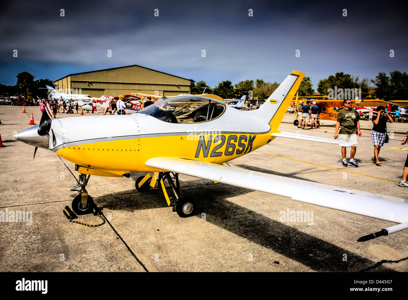 Questair Venture plane at the Venice Airport open day in Florida Stock ...