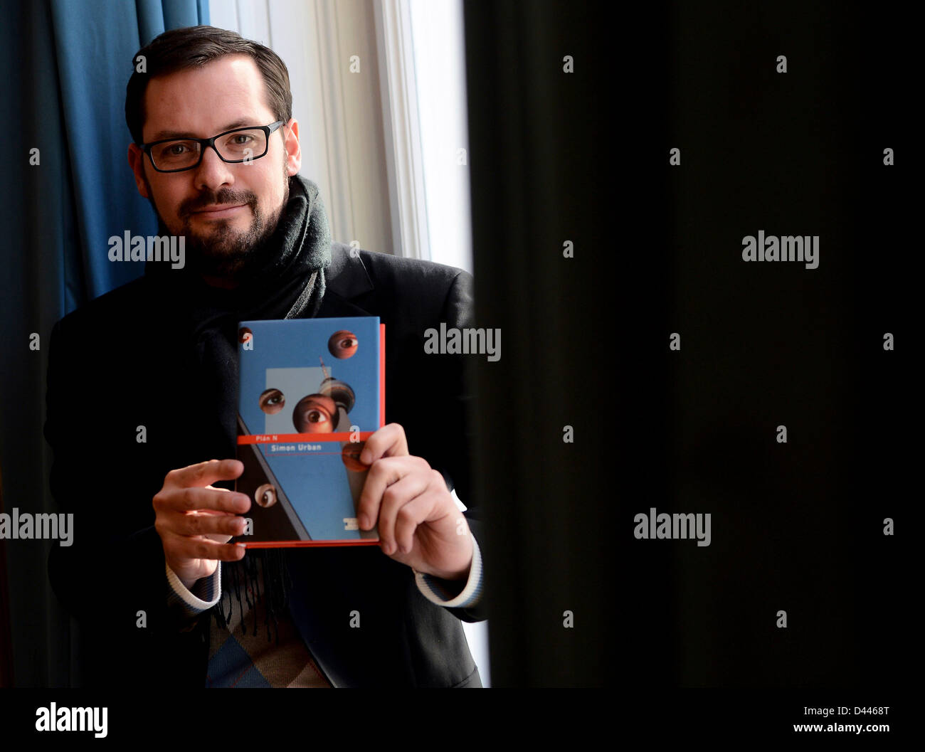 German writer Simon Urban is seen during a press conference prior the ...