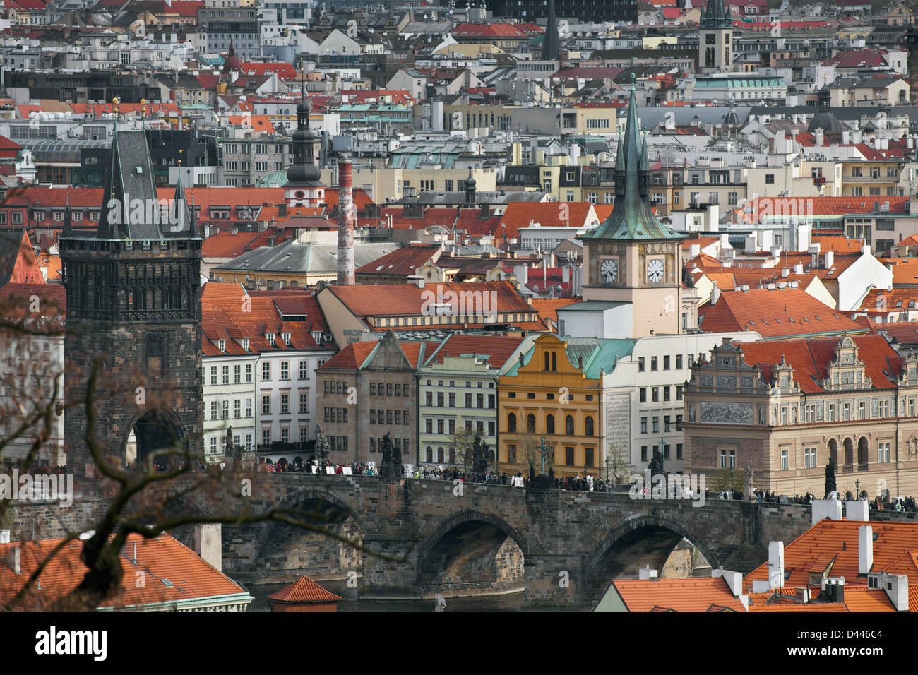 View of Prague from Prague Castle Stock Photo - Alamy