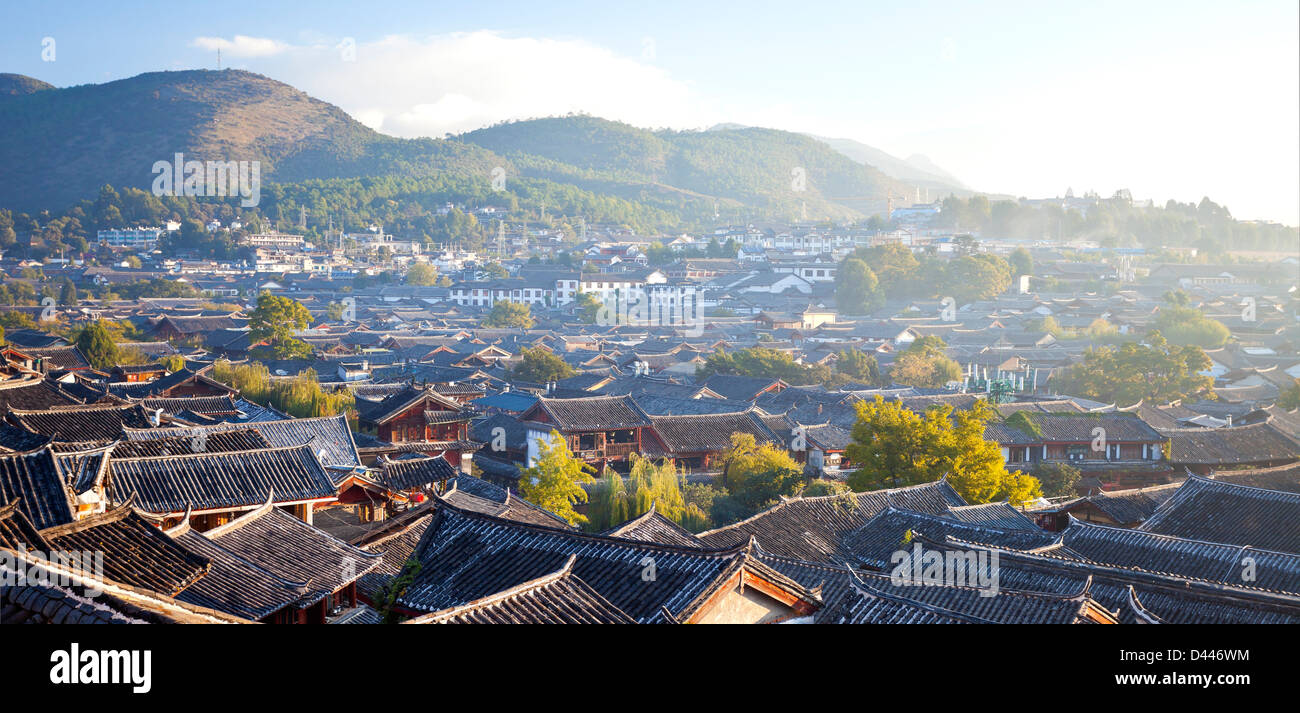 Lijiang old town at morning, China Stock Photo - Alamy
