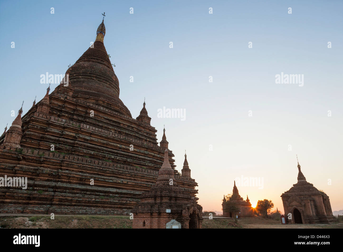 Myanmar, Bagan, Ancient Ruins at Dusk Stock Photo - Alamy