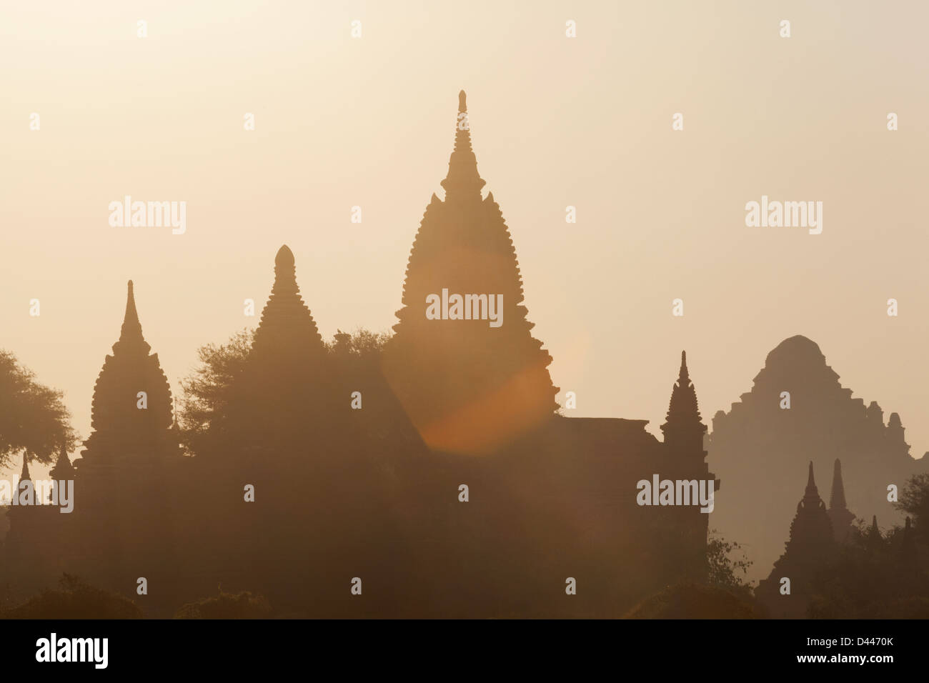 Myanmar, Bagan, Ancient Ruins at Dawn Stock Photo - Alamy