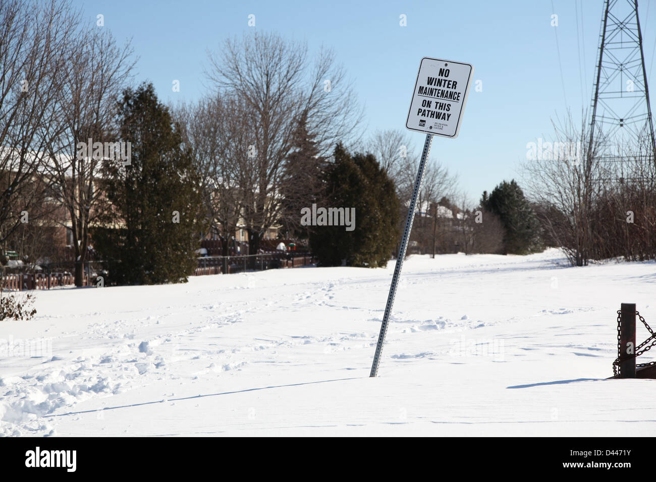 No winter maintenance sign hi-res stock photography and images - Alamy