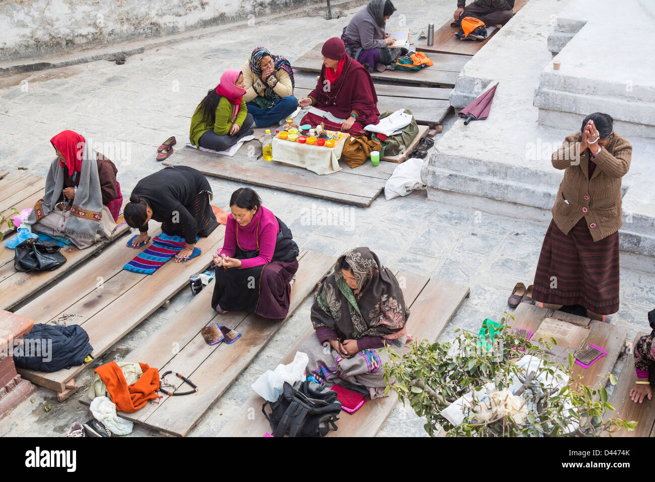 Monk prostration hi-res stock photography and images - Alamy