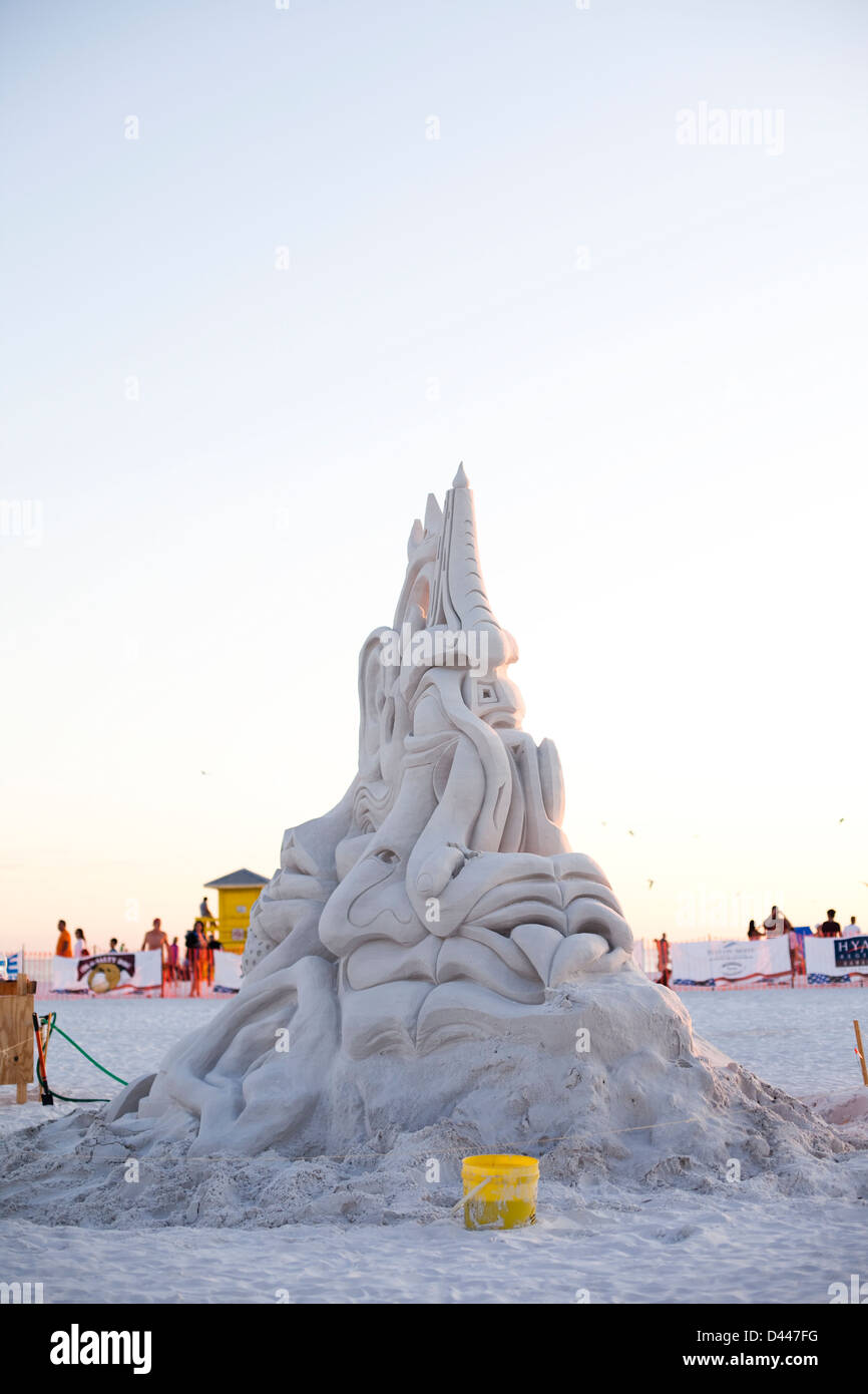 Siesta key beach sand castle hi-res stock photography and images - Alamy
