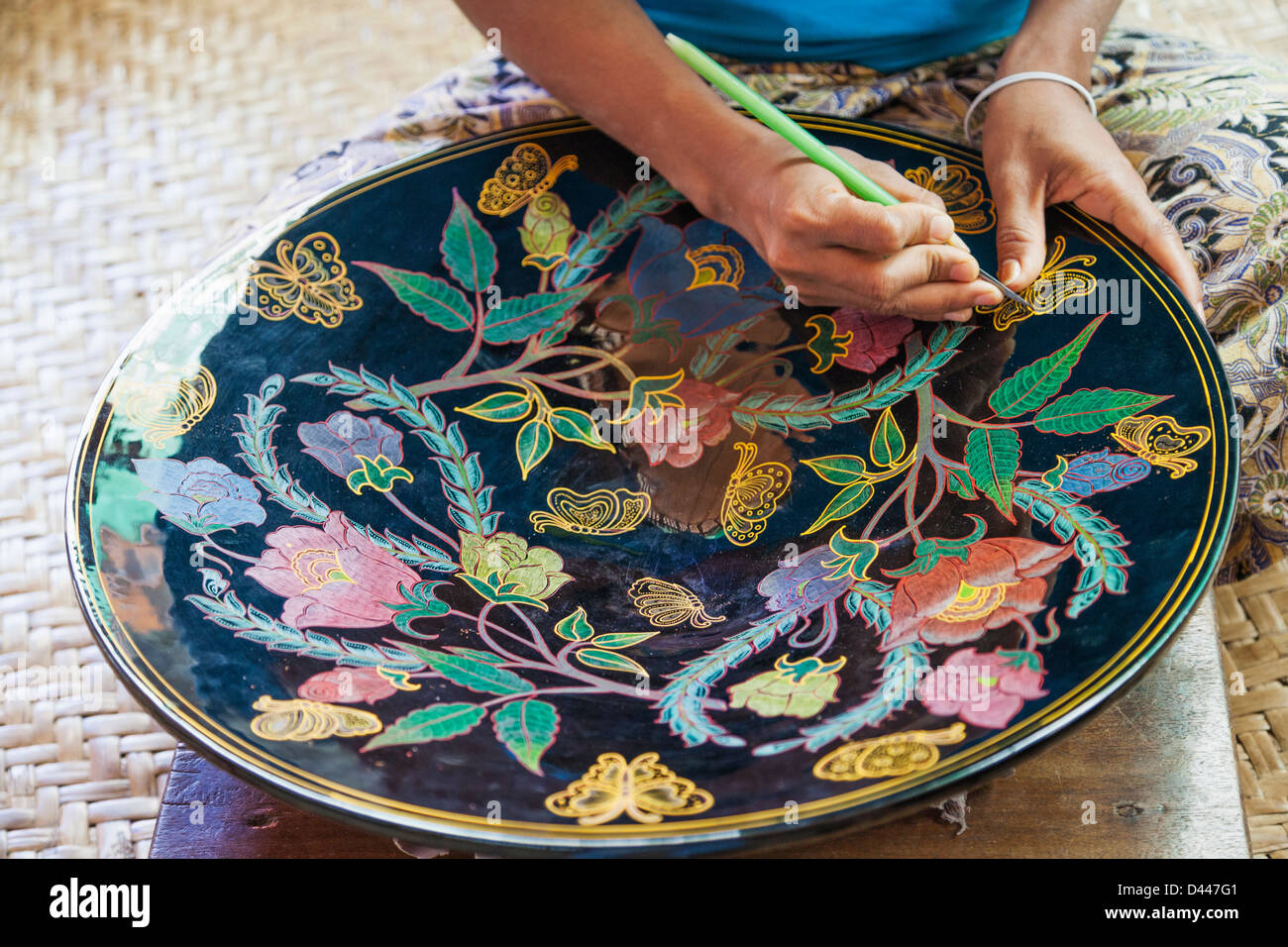 Myanmar, Bagan, Lacquerware Maker Stock Photo - Alamy