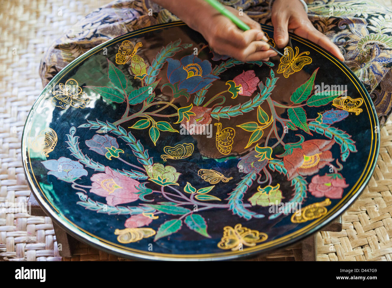 Myanmar, Bagan, Lacquerware Maker Stock Photo - Alamy