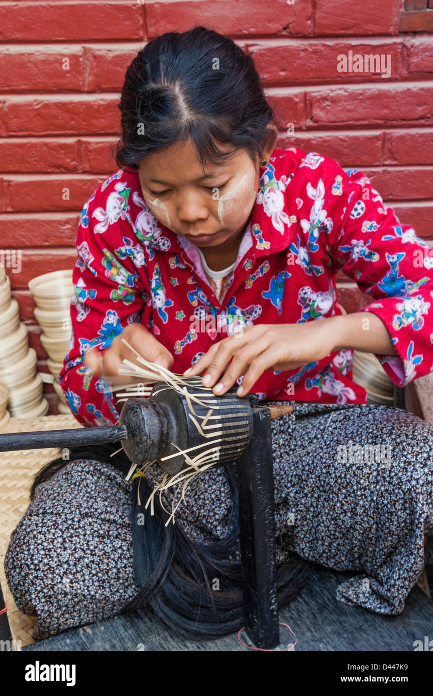 Myanmar, Bagan, Lacquerware Maker Stock Photo - Alamy