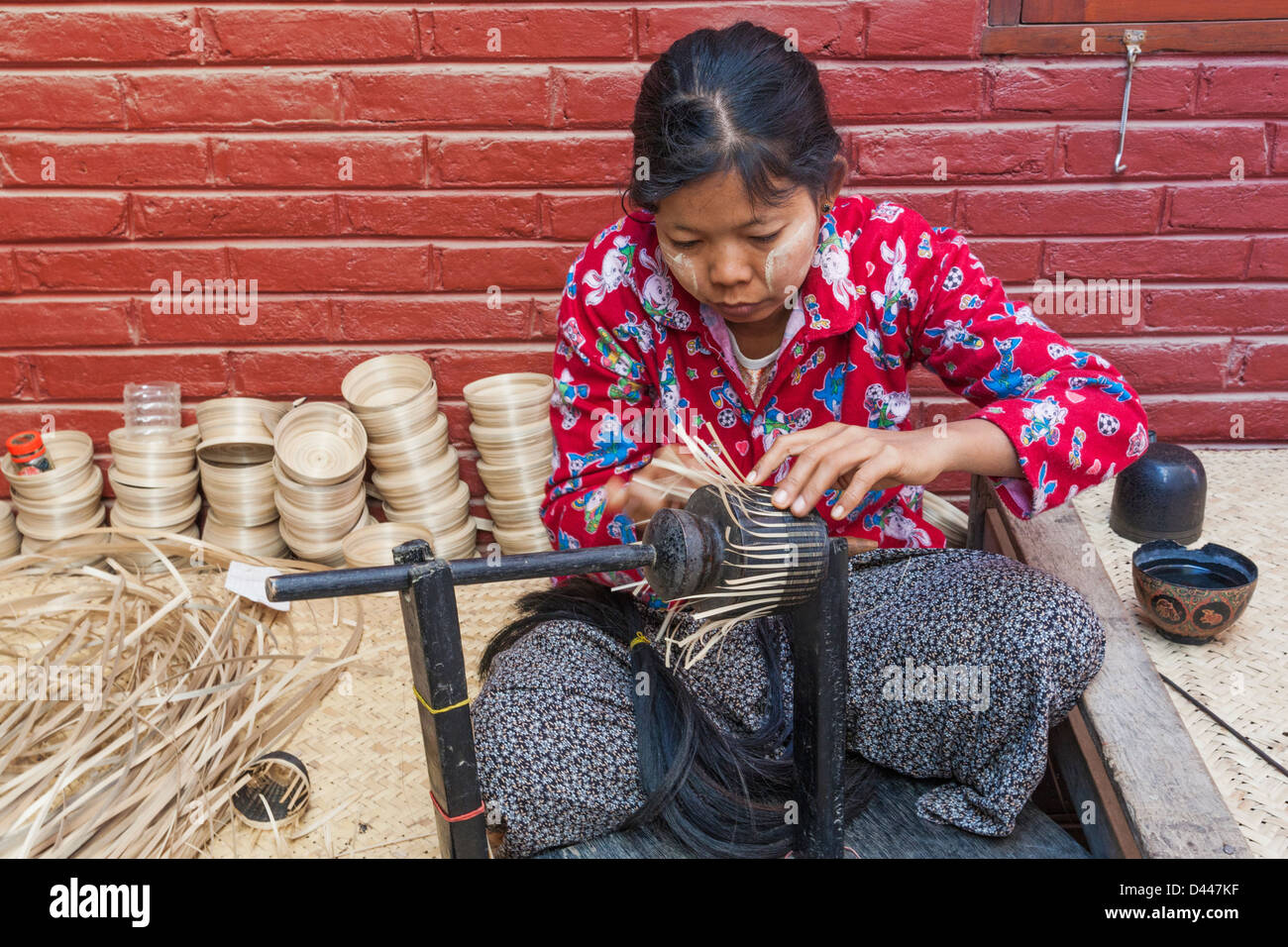 Myanmar, Bagan, Lacquerware Maker Stock Photo - Alamy