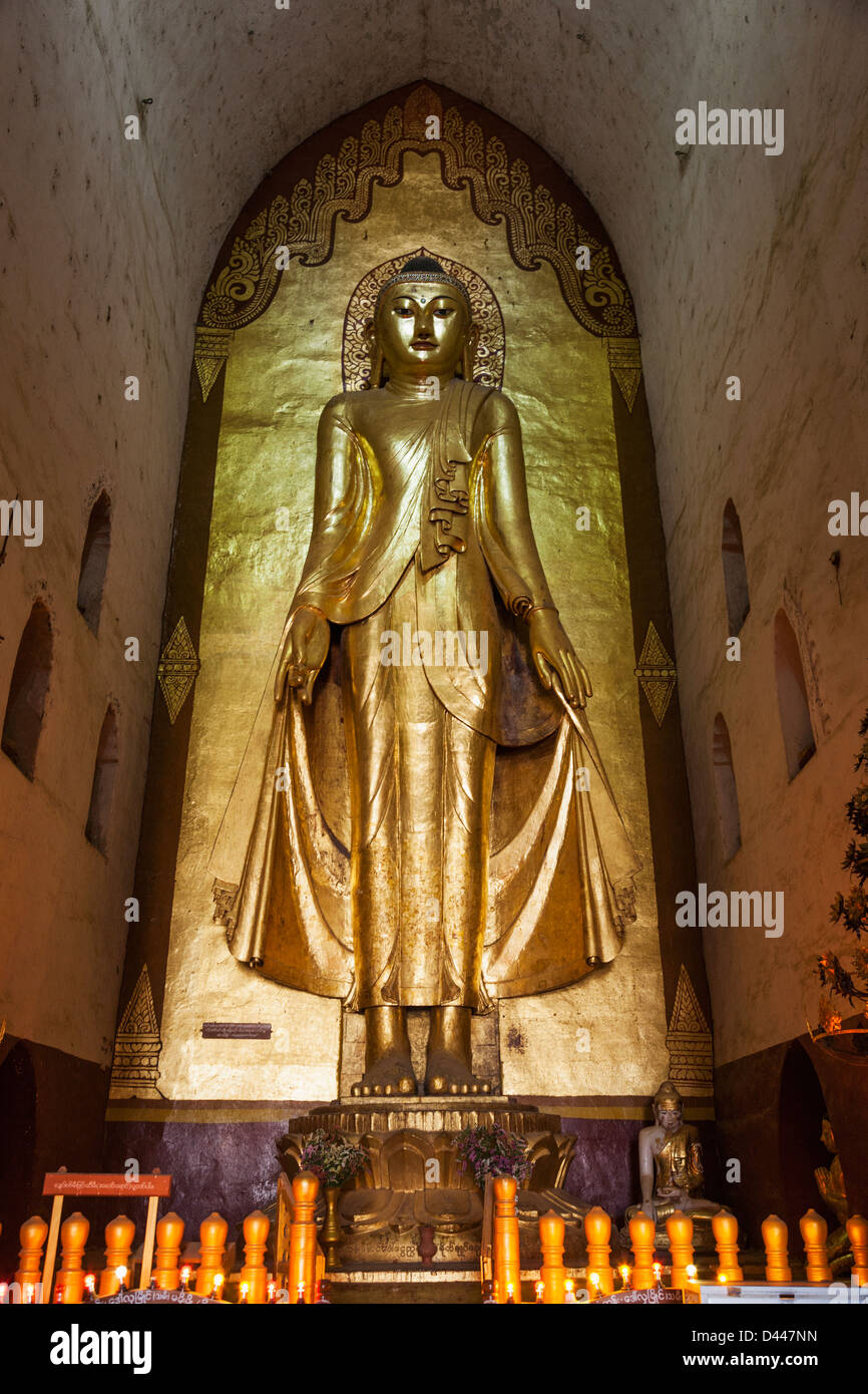 Myanmar, Bagan, Ananda Temple, Buddha Statue Stock Photo - Alamy