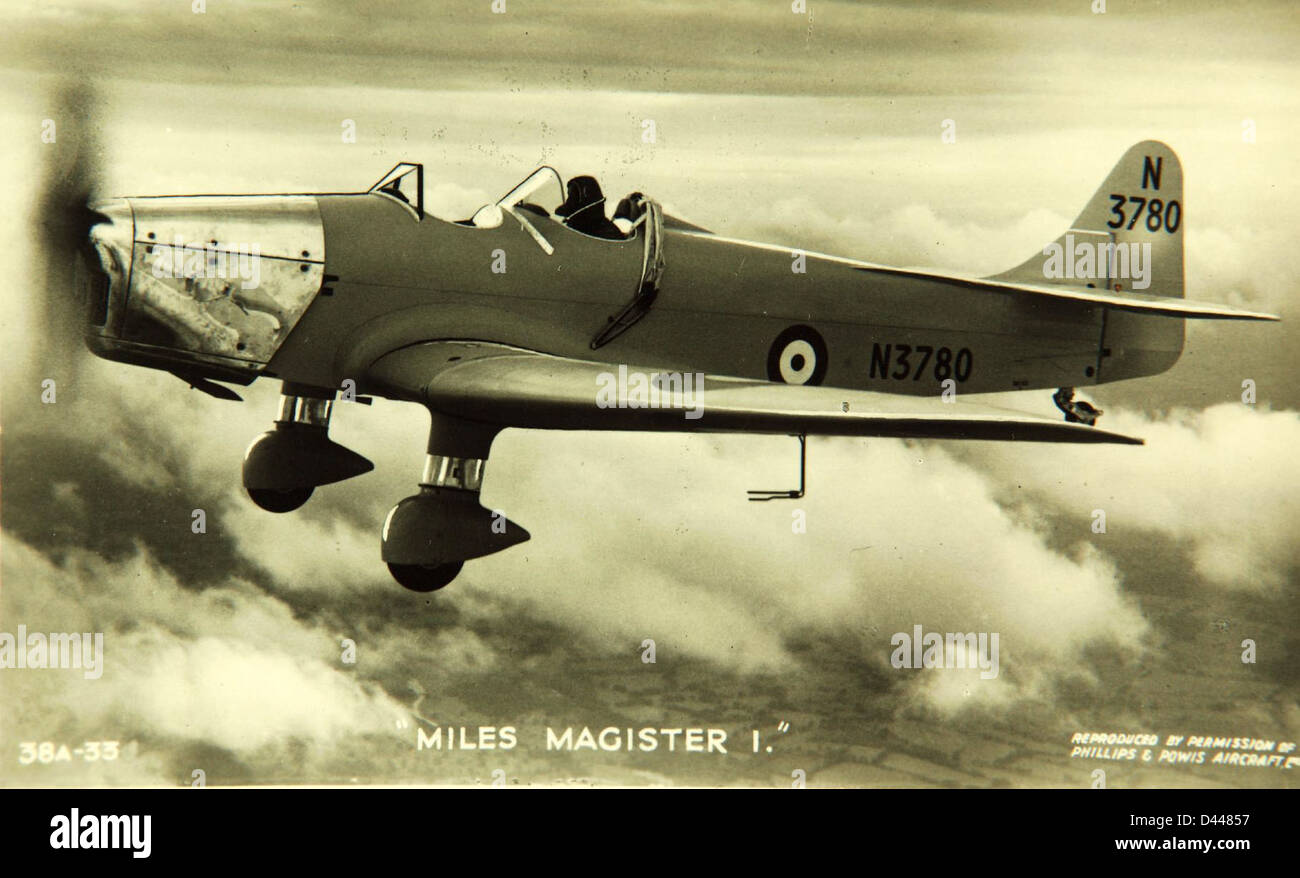 Miles magister plane aircraft hi-res stock photography and images - Alamy