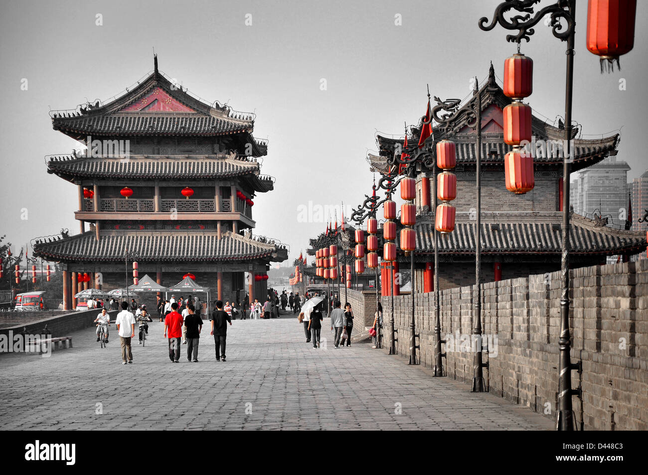 Old city walls of xi'an hi-res stock photography and images - Alamy