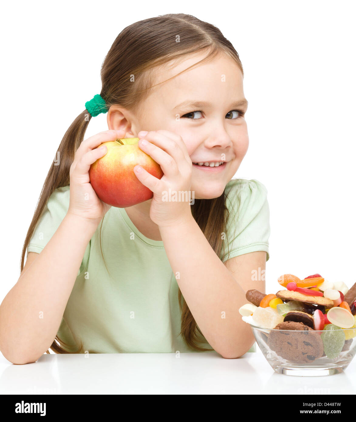 Kid fruit candy thinking hi-res stock photography and images - Alamy